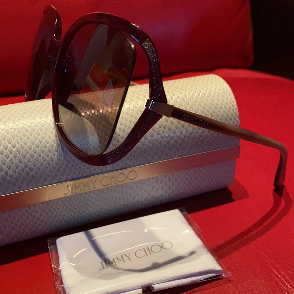 Jimmy Choo Stunning Sparkling Frames Sunglasses - Gem